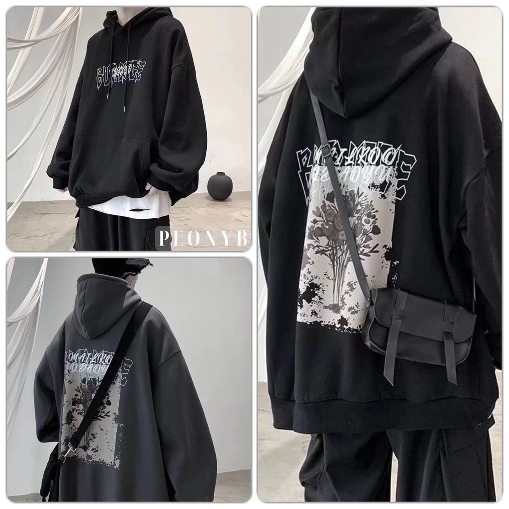 Áo Hoodie Lọ Hoa Mailkoo PEONYB Unisex [FREESHIP] Hoodies form rộng tay ...