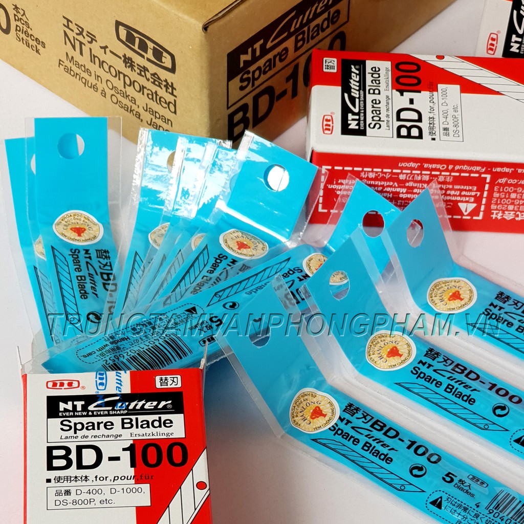 Vỉ 5 lưỡi dao nhọn 30 độ NT BD100 - Japan | Shopee Việt Nam