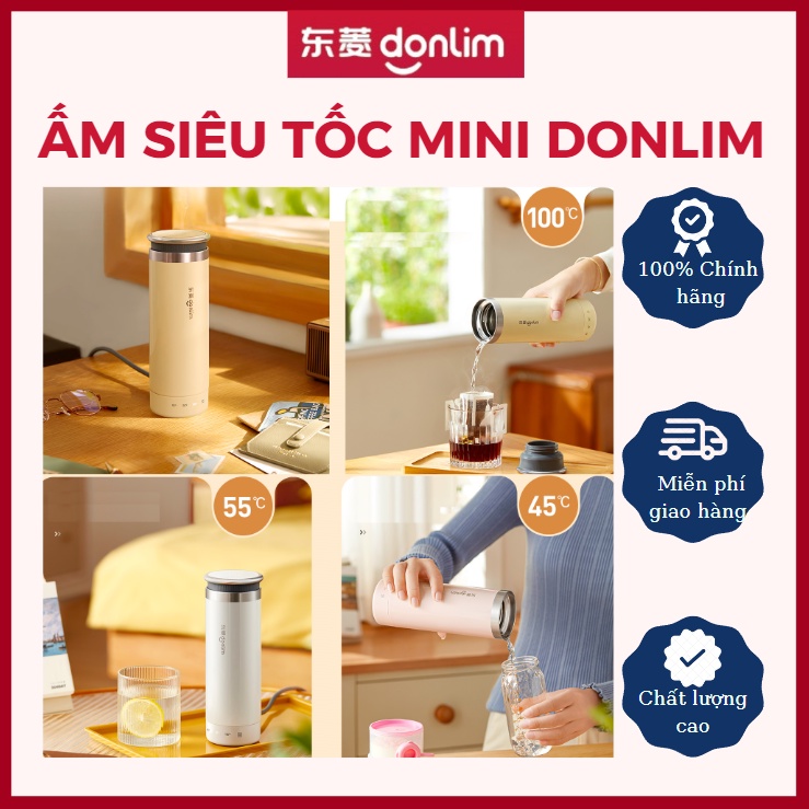 Ấm Siêu Tốc Mini Donlim DL-4153 | Shopee Việt Nam