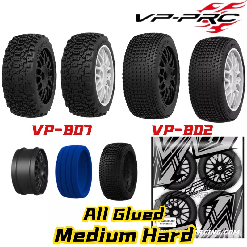 4pc VP PRO 807 802 1 / 8 RC Buggy Rally Xe Tải Lốp Keo 17mm Đai Ốc Thực ...