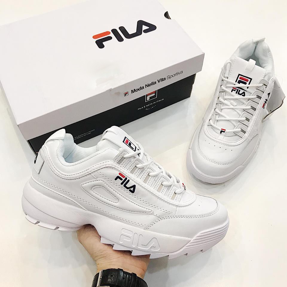 Giày Fila Disruptor nam nữ S.F phản quang Fullbox | Shopee Việt Nam