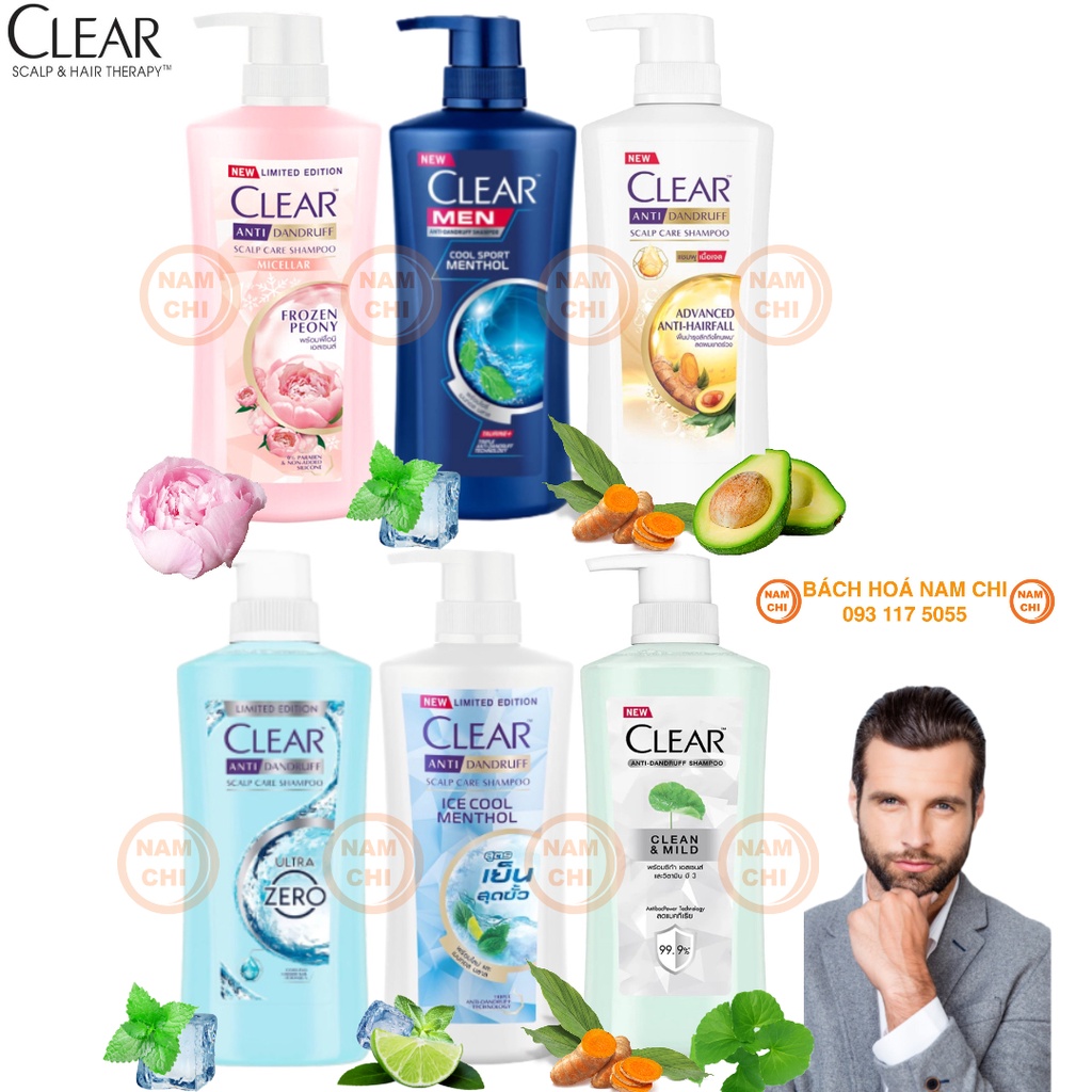 [CHAI 410ML] Dầu Gội CLEAR THÁI LAN 410ml Sạch Gàu Giảm Ngứa Cho Tóc ...