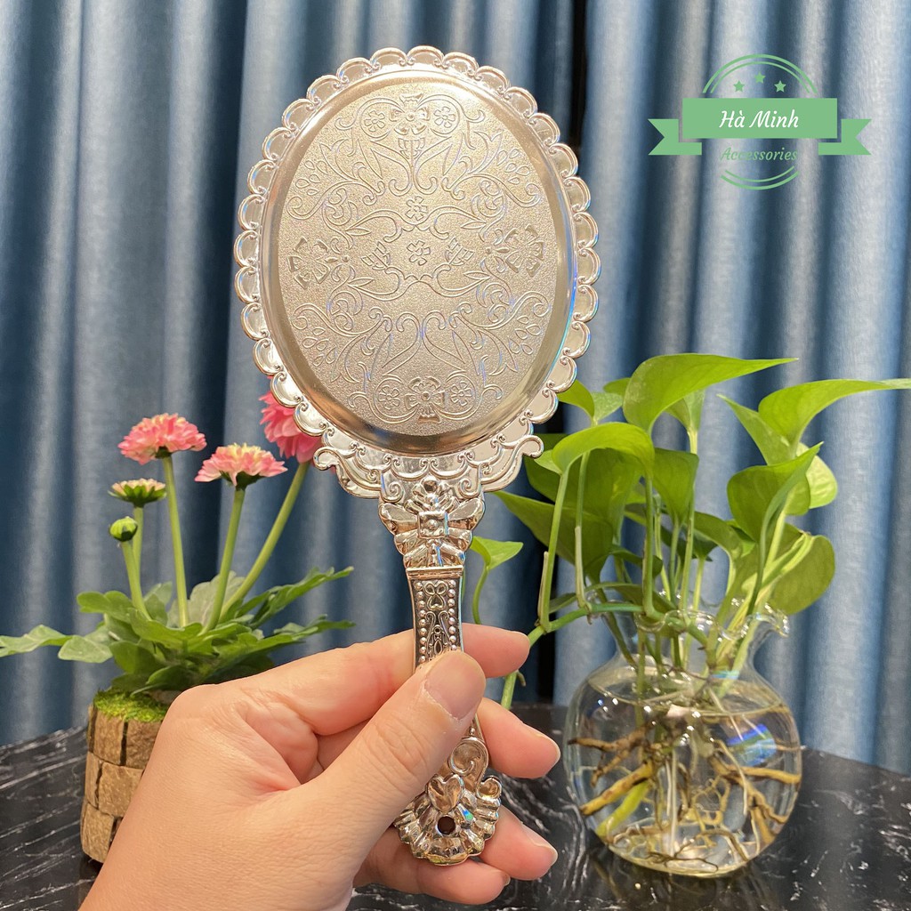Gương Cầm Tay Princess Hoàng Cung Không Gập | Shopee Việt Nam