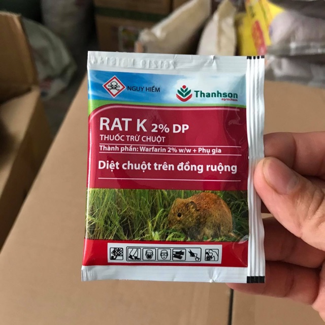 Thuốc diệt chuột chính hãng RAT K 2% DP (10g) | Shopee Việt Nam