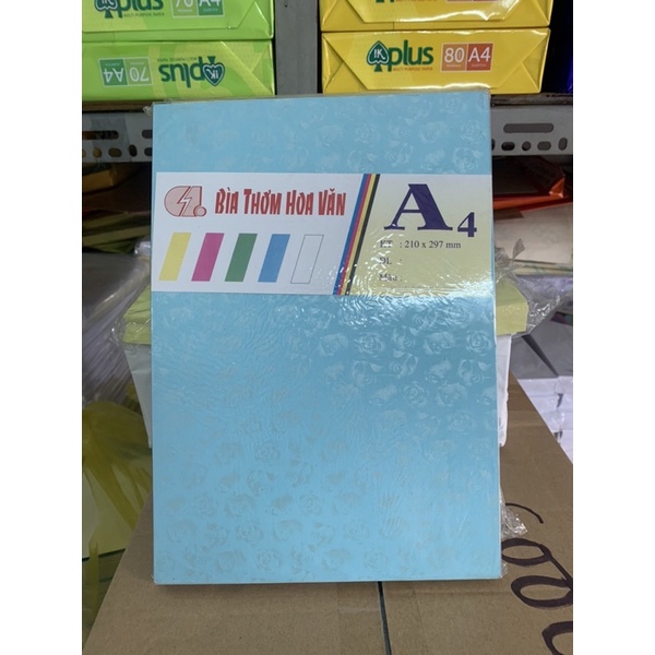 BÌA THƠM A4 IN HOA VĂN DÀY 100TỜ | Shopee Việt Nam