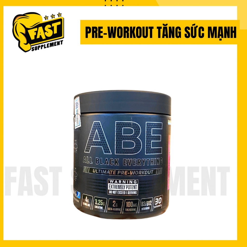 PRE WORKOUT ABE 30 LẦN DÙNG - APPLIED NUTRITION - TĂNG SỨC MẠNH, TĂNG ...