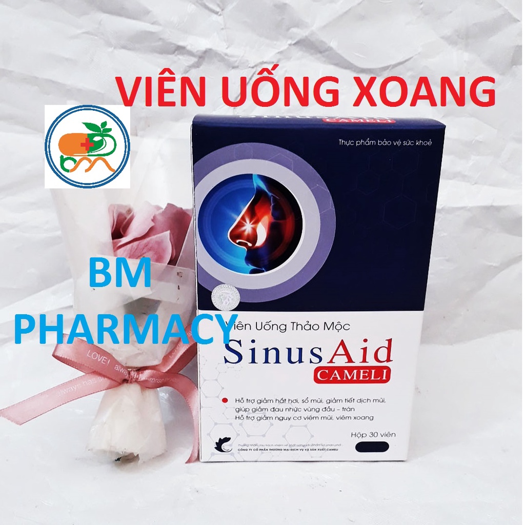 Viên uống XOANG thảo mộc SinusAid CAMELI, hỗ trợ giảm nguy cơ vi.êm mũi ...
