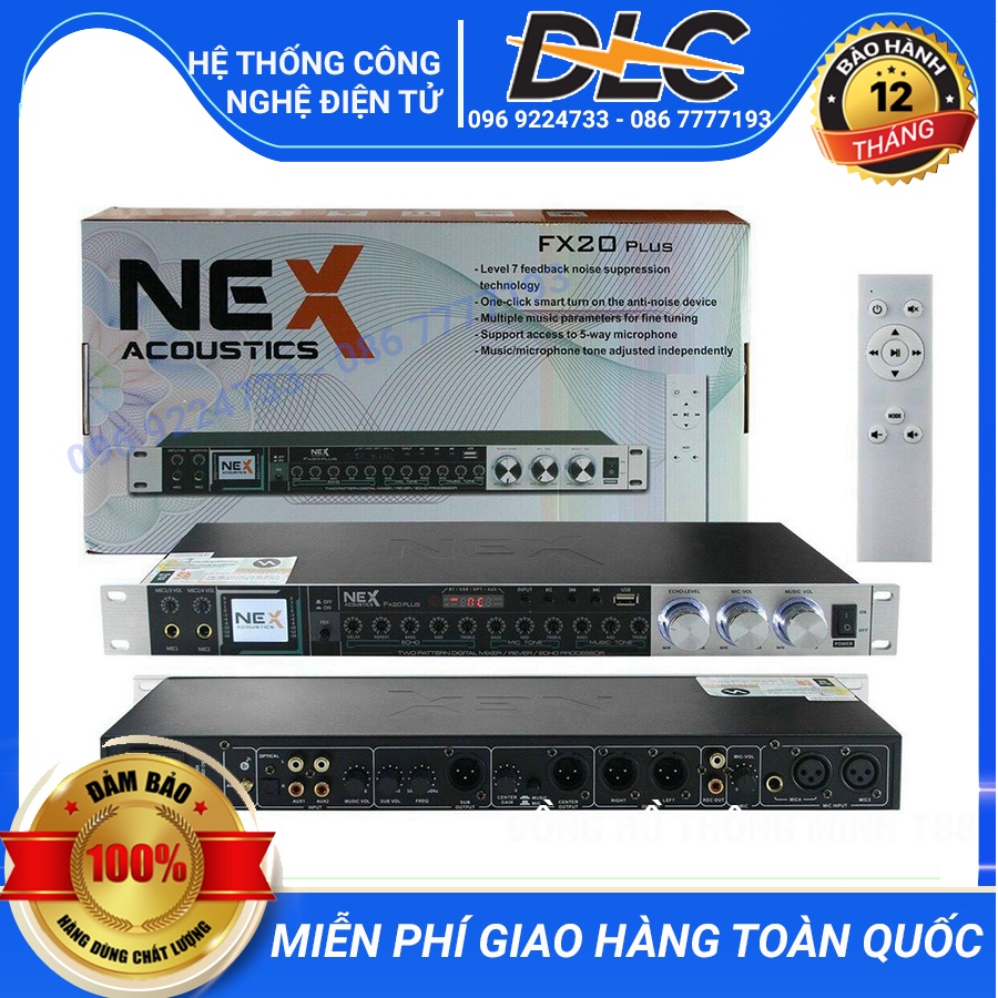 ( HÀNG CHÍNH HÃNG ) Vang Cơ NEX Acoustic FX20 PLUS Chống Hú - Vang Cơ Bluetooth NEX FX20 Plus ...