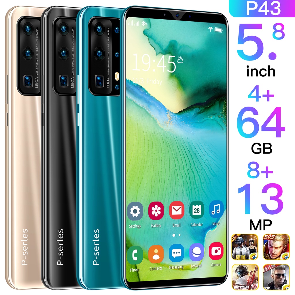 Điện thoại thông minh P43 pro điện thoại di động 5,8 inch điện thoại ...