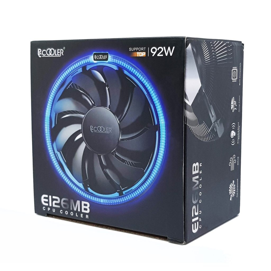Tản Nhiệt CPU PC COOLER E126M-B Low-Profile Blue Led Air Cooling ...