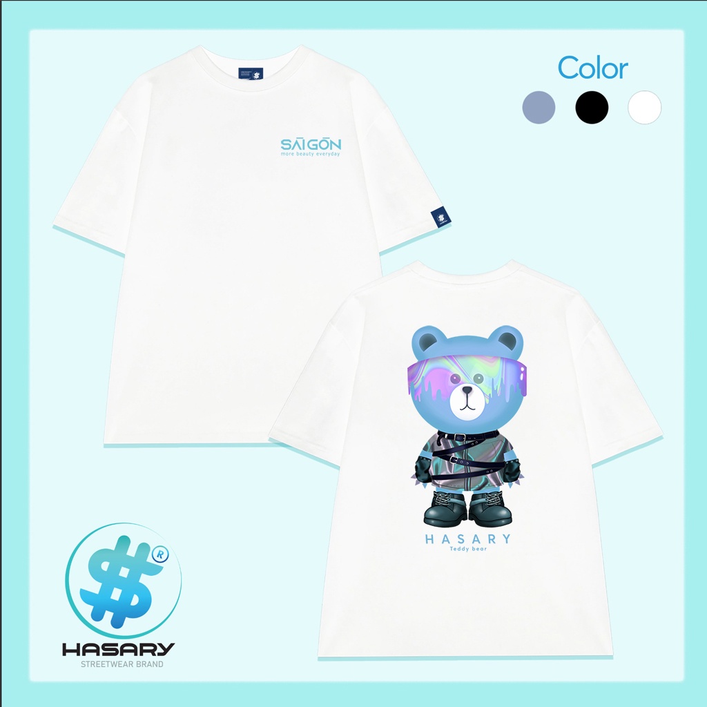 Áo thun HASARY biểu tượng con linh vật gấu misa HS002 | Shopee Việt Nam