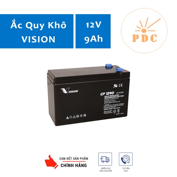[Hoả Tốc] Ắc Quy Vision CP1290 12V 9Ah - (PDC-TECH) | Shopee Việt Nam