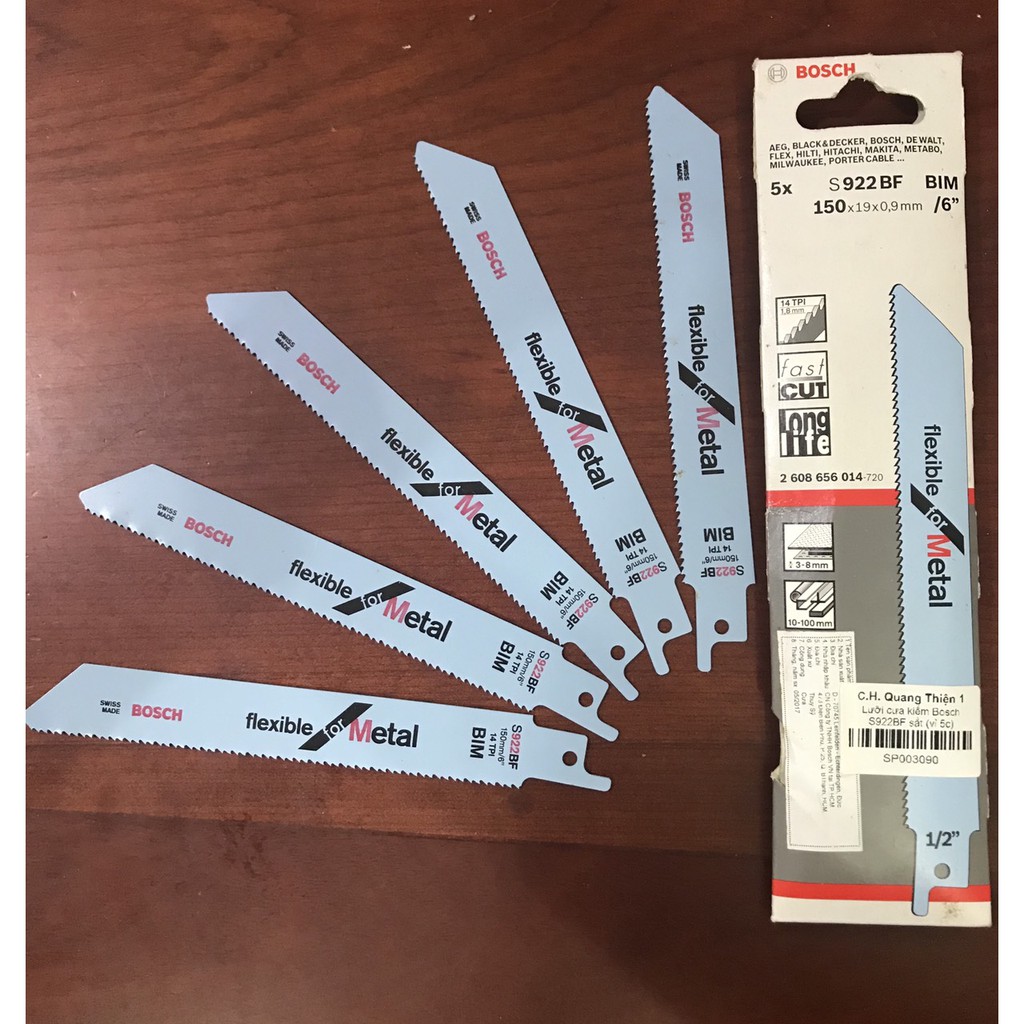 Lưỡi cưa kiếm Bosch S922BF sắt | Shopee Việt Nam