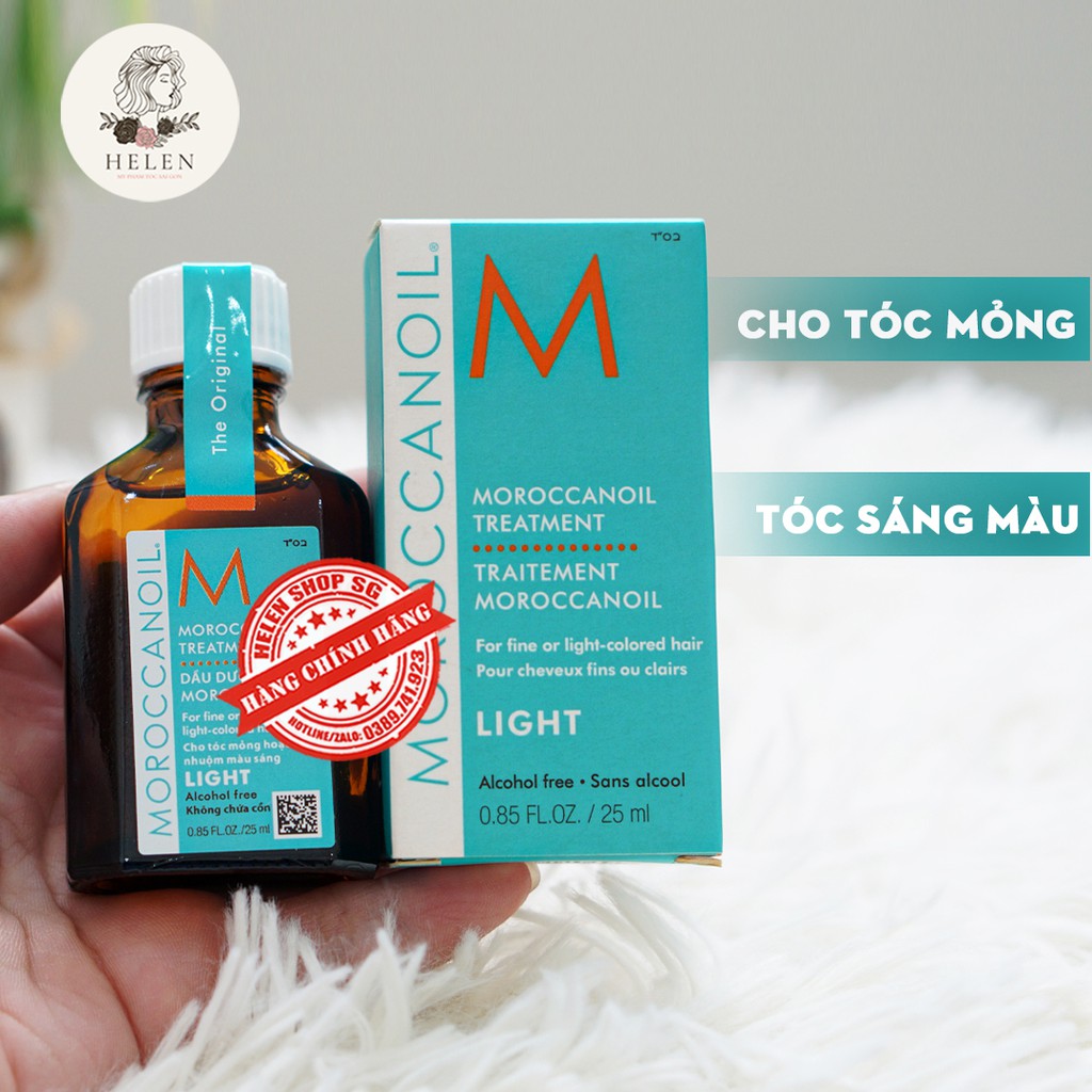Tinh Dầu Dưỡng Tóc Moroccanol Treatment Light 25ml Hàng Chính Hãng