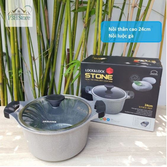 Nồi vân đá Lock&Lock dòng Stone chống dính cao cấp LCA6181D-IH LCA6202D ...