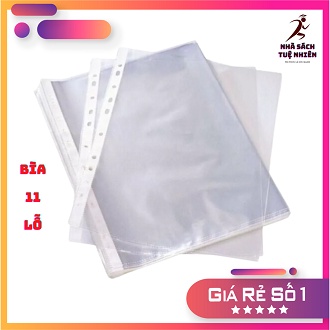 Bìa lá lỗ A4 400g file nhựa 11 lỗ 100 tờ/xấp | Shopee Việt Nam