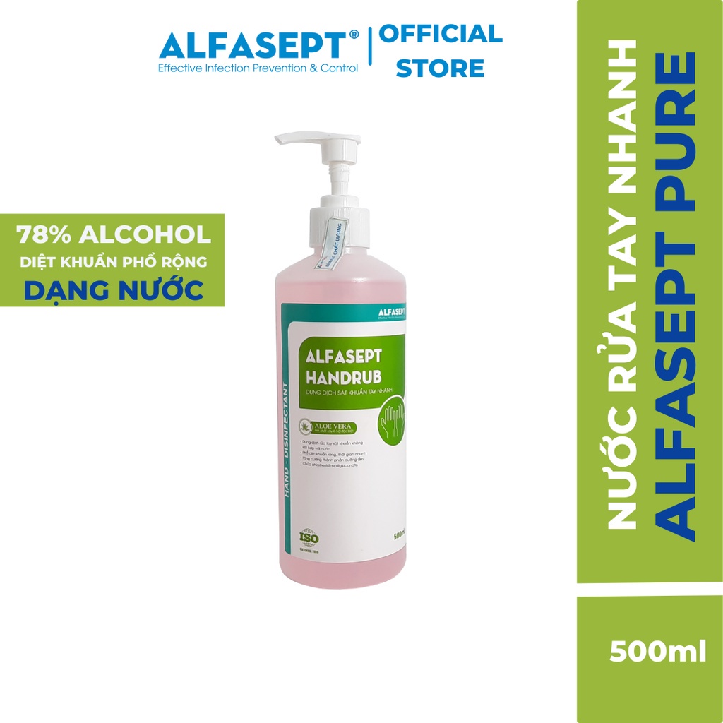 Nước Rửa Tay Khô ALFASEPT Handrub Thân Thiện Với Da, Giúp Diệt Khuẩn ...