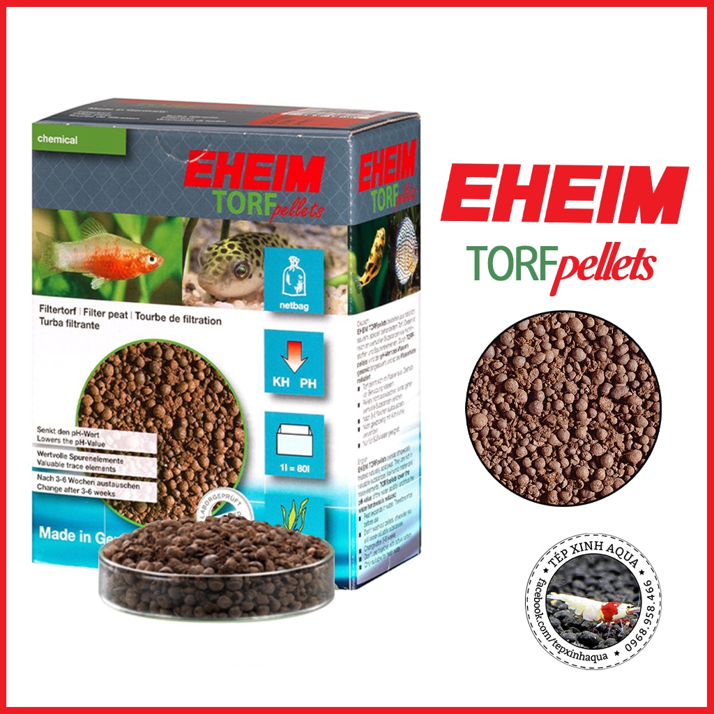 Eheim Vật Liệu Lọc Hạ pH Torf Pellets - 1L và 500ML [Tép Xinh Aqua] | Shopee Việt Nam