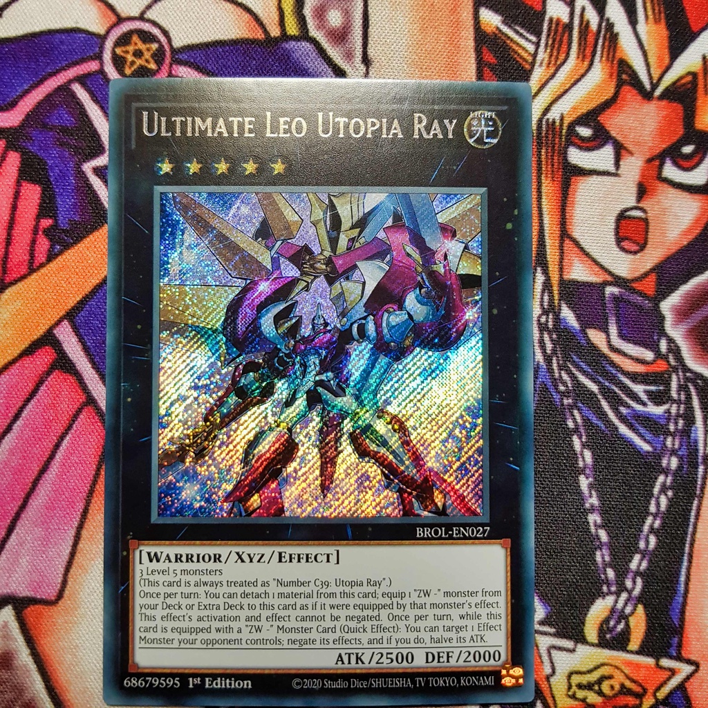 Thẻ bài Yugioh chính hãng | Ultimate Leo Utopia Ray | BROL Secret rare. | Shopee Việt Nam