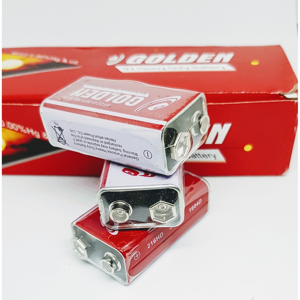 Pin vuông 9V Golden bộ 10 viên | Shopee Việt Nam