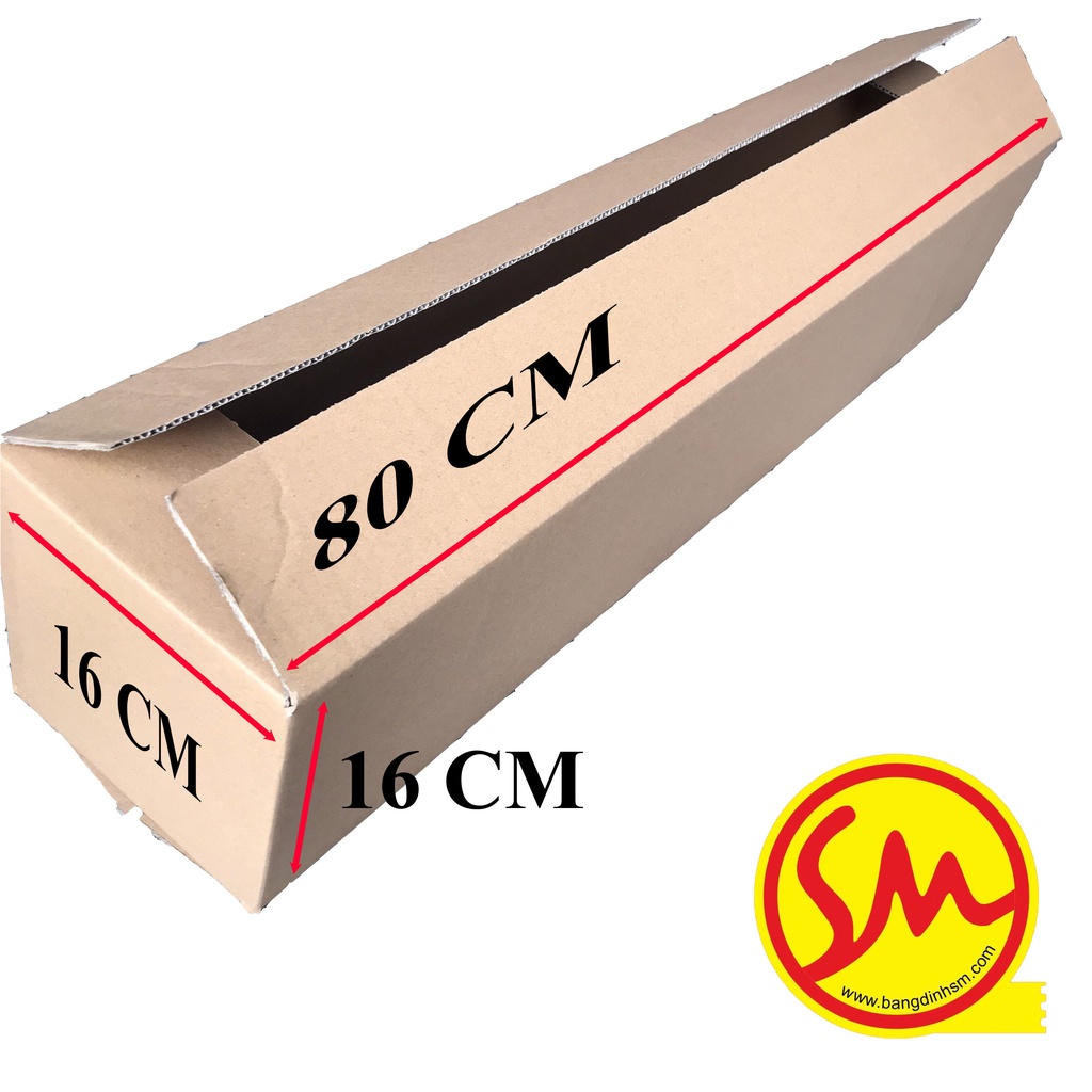 (80x16x16) THÙNG CARTON, HỘP GIẤY CARTON DÀI - 3 lớp sóng B - ĐÓNG GÓI ...