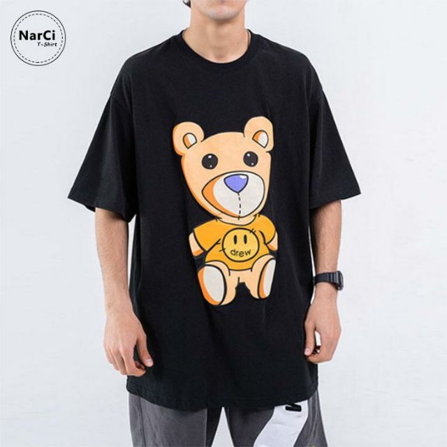 Áo thun unisex in hình Teddy Drew 3D vải nhập khẩu-Mẫu áo phông Justin ...