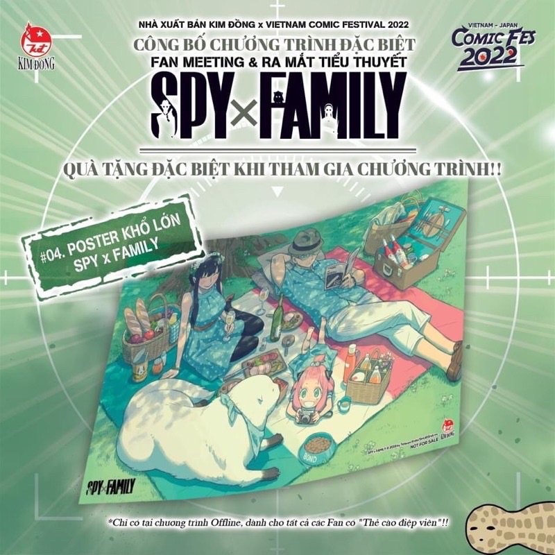 Poster Spy x Family fan meeting lễ hội Comic Fes 2022 - áp phích Gia ...