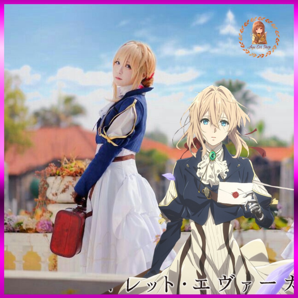 [Có sẵn] Wig/tóc giả cosplay Violet Evergarden màu vàng sữa | Shopee ...