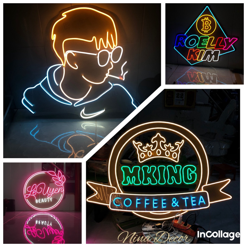 Đèn led neon hình Logo thương hiệu ( nhận thiết kế theo yêu cầu ...
