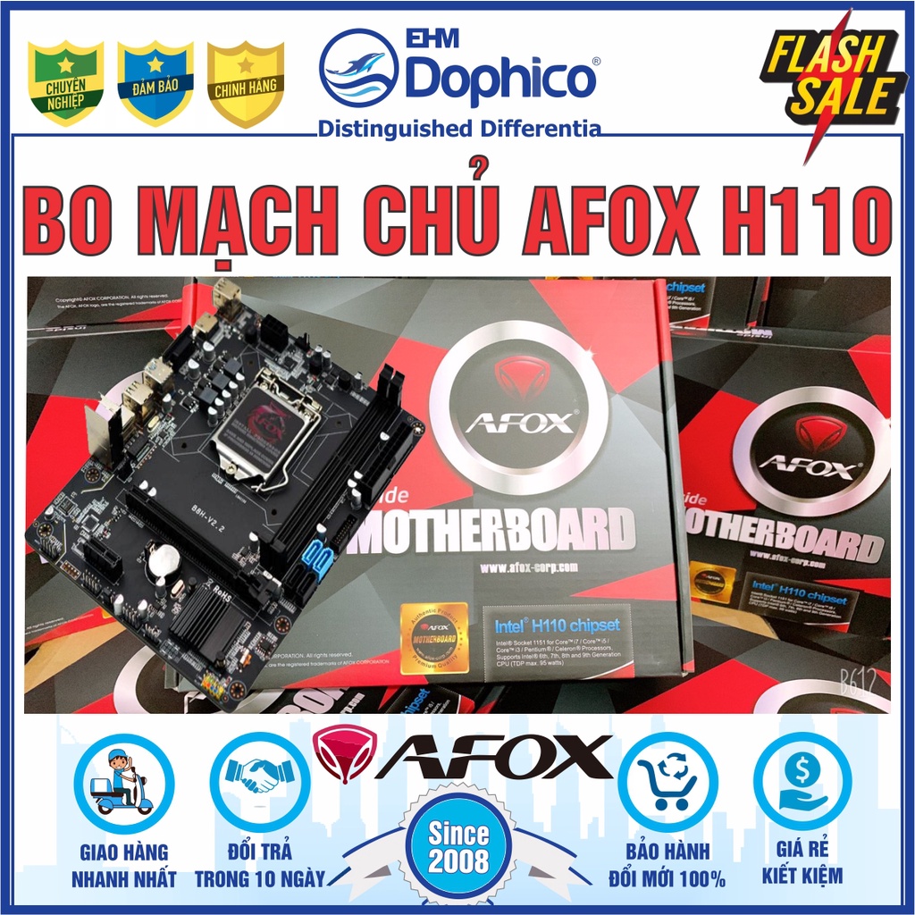 Bo mạch chủ - Main Afox H110 | LGA1151 – Chính hãng – Bảo hành 2 năm ...