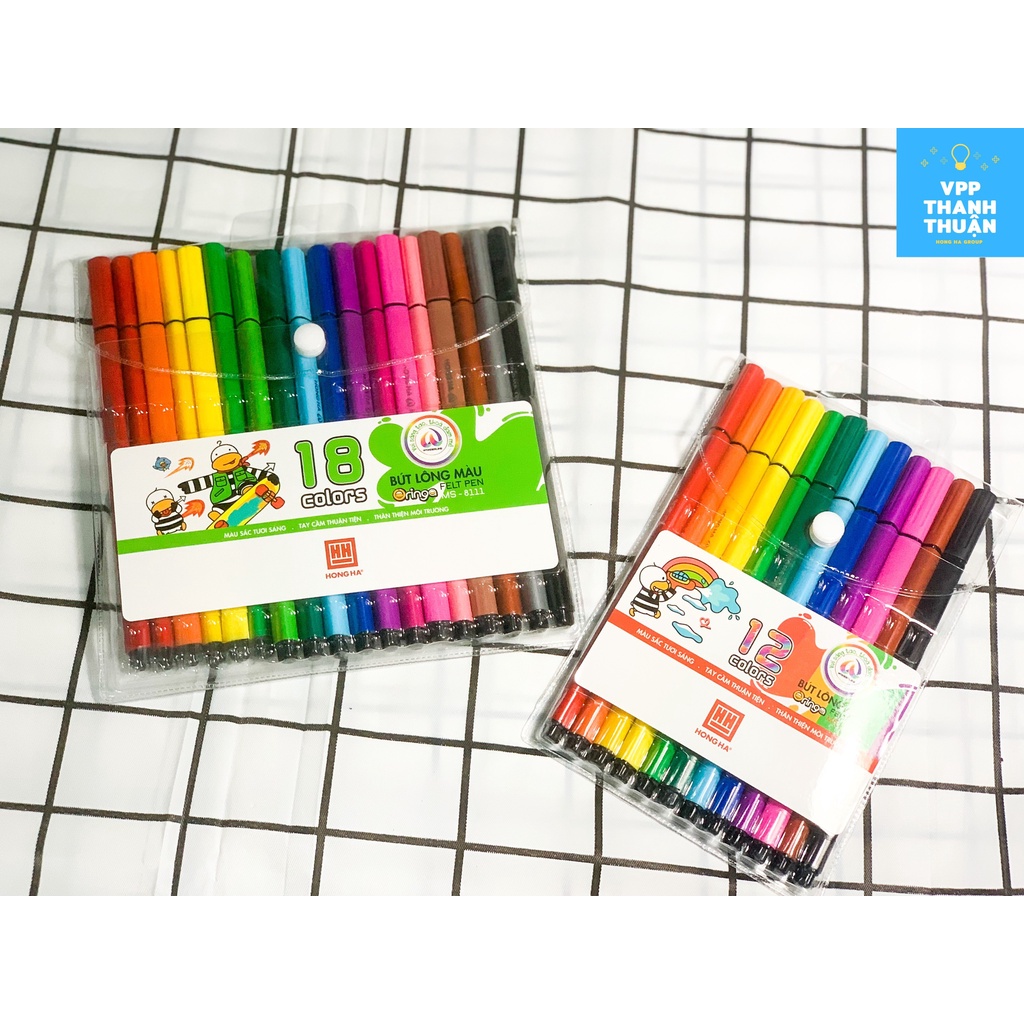 Bút Lông Màu Hồng Hà Oringa 12 18 Màu 8110 8111 Shopee Việt Nam