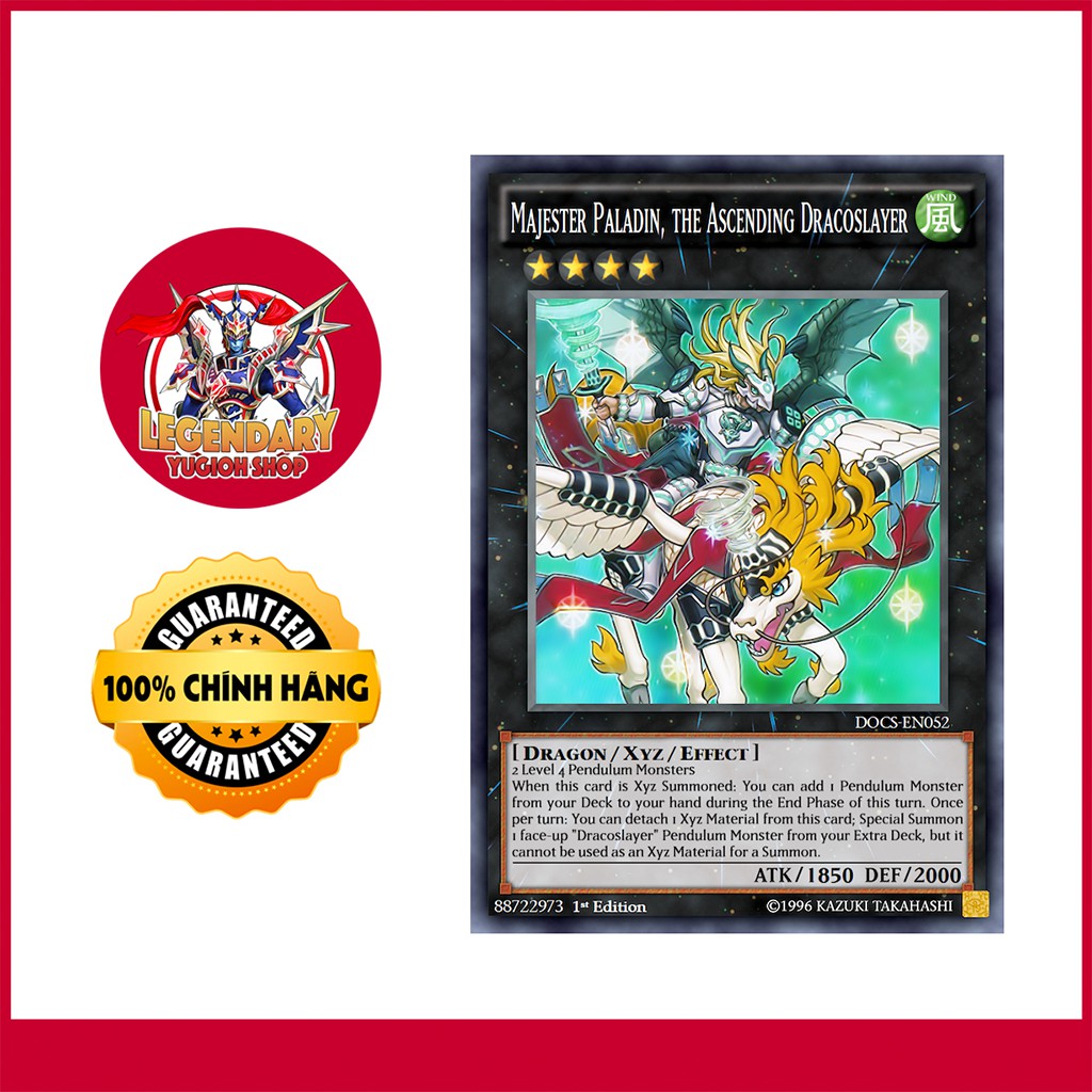[Thẻ Bài Yugioh Chính Hãng] Majester Paladin, the Ascending Dracoslayer ...
