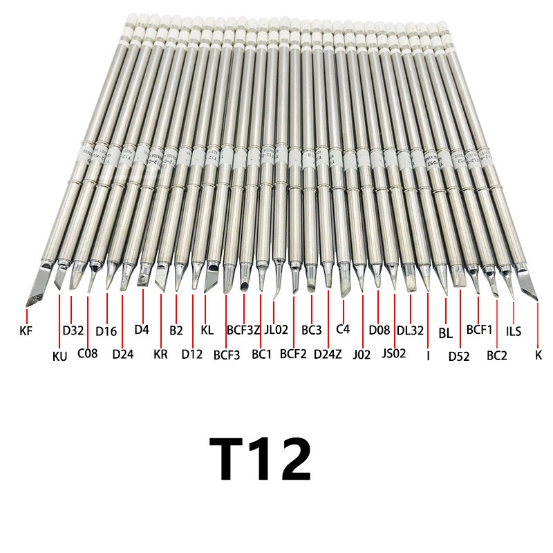 Mũi hàn T12 tip hàn, đầu mỏ hàn T12-K/KF/I/ILS/J02/JL02/BC2/BC3/C4/KR/KU/BCF1 | Shopee Việt Nam