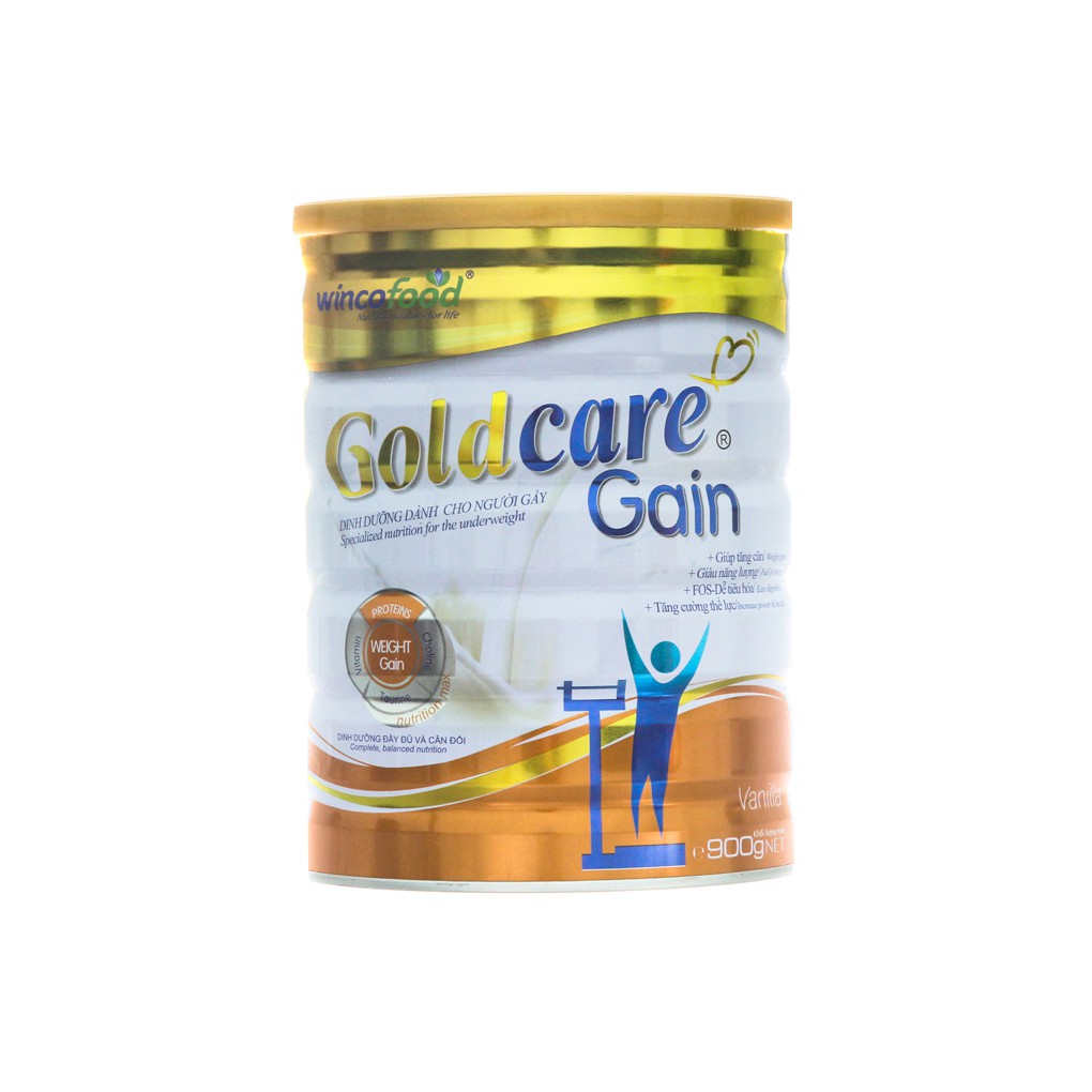 HSD 2026- Sữa bột Goldcare Gain dinh dưỡng cho người gầy lon 900g | Shopee Việt Nam
