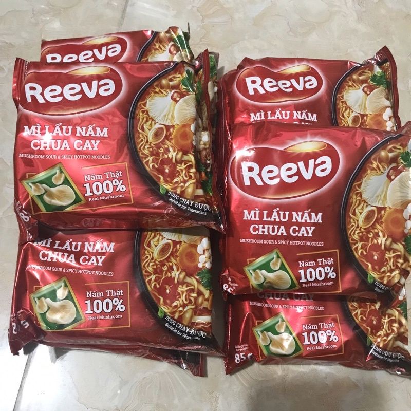 Mì Reeva lẩu nấm chua cay gói 85g | Shopee Việt Nam