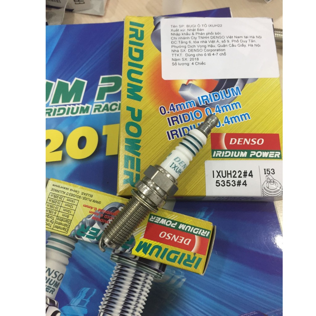 Bugi DENSO JAPAN chính hãng Iridium Power IXUH22 | Shopee Việt Nam