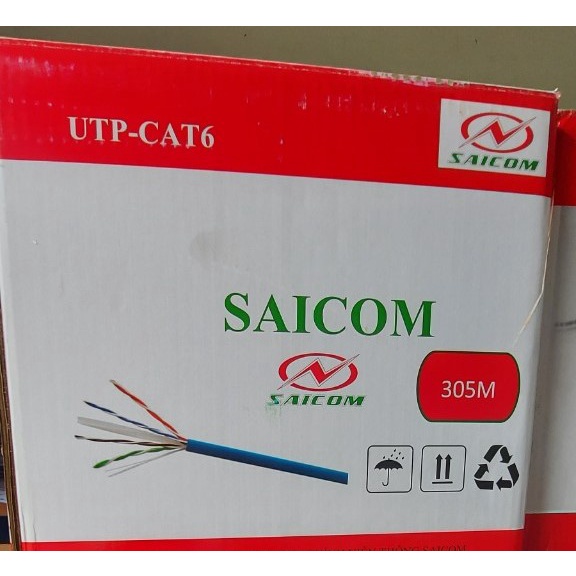 Dây cáp mạng CAT6 / CAT5E chính hãng SAICOM (mét) | Shopee Việt Nam
