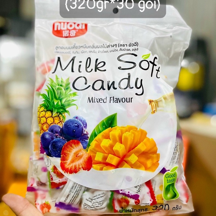 1 Bịch Kẹo Dẻo Milk Soft Candy Trái Cây Thái Lan - Bịch 320g | Shopee Việt Nam