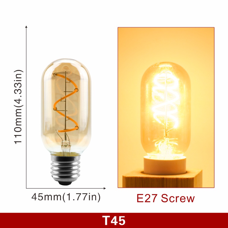 Bóng Đèn LED E14 E27 4W 220V C35 A60 T45 ST64 T185 T225 G80 G95 G125 Thiết Kế Cổ Điển Đẹp Mắt ...