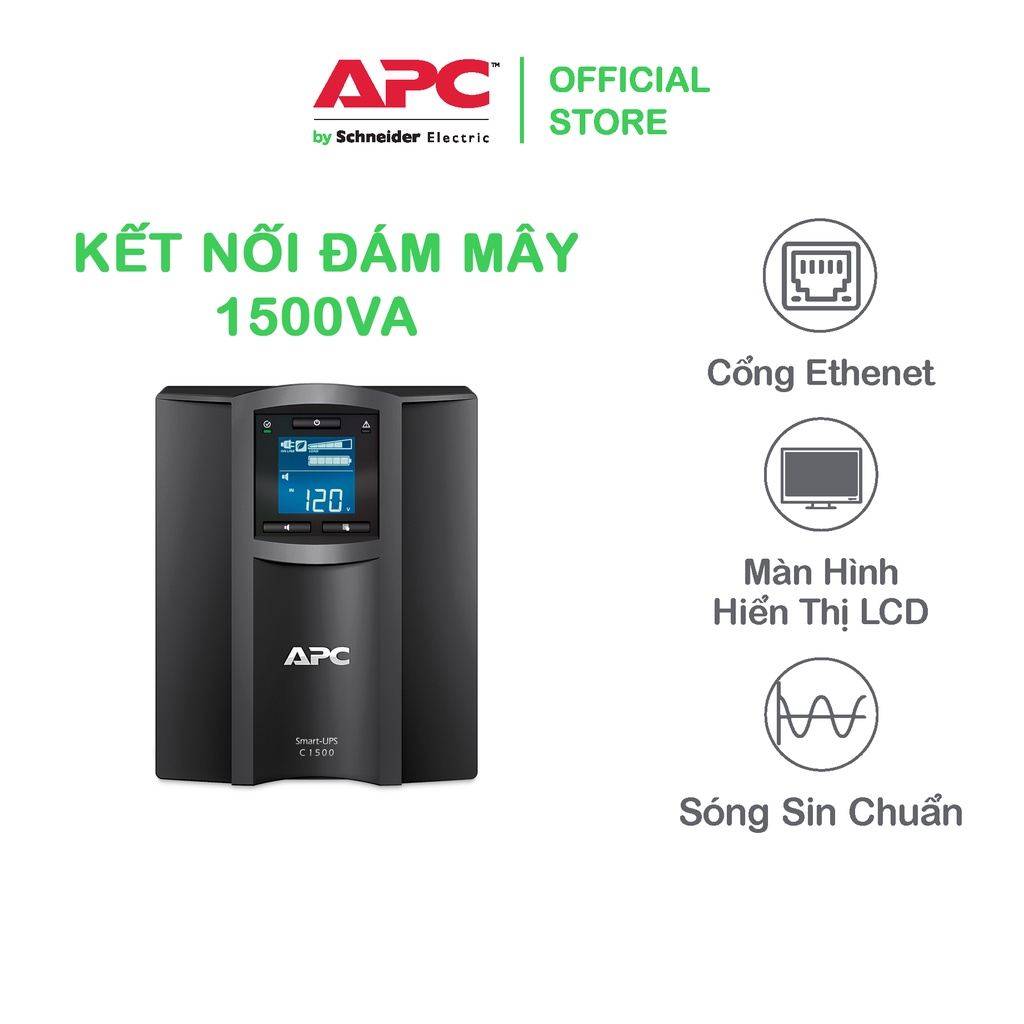 [FREESHIP] Bộ lưu điện thông minh APC Smart-UPS C 1500VA LCD 230V SMC1500IC | Shopee Việt Nam