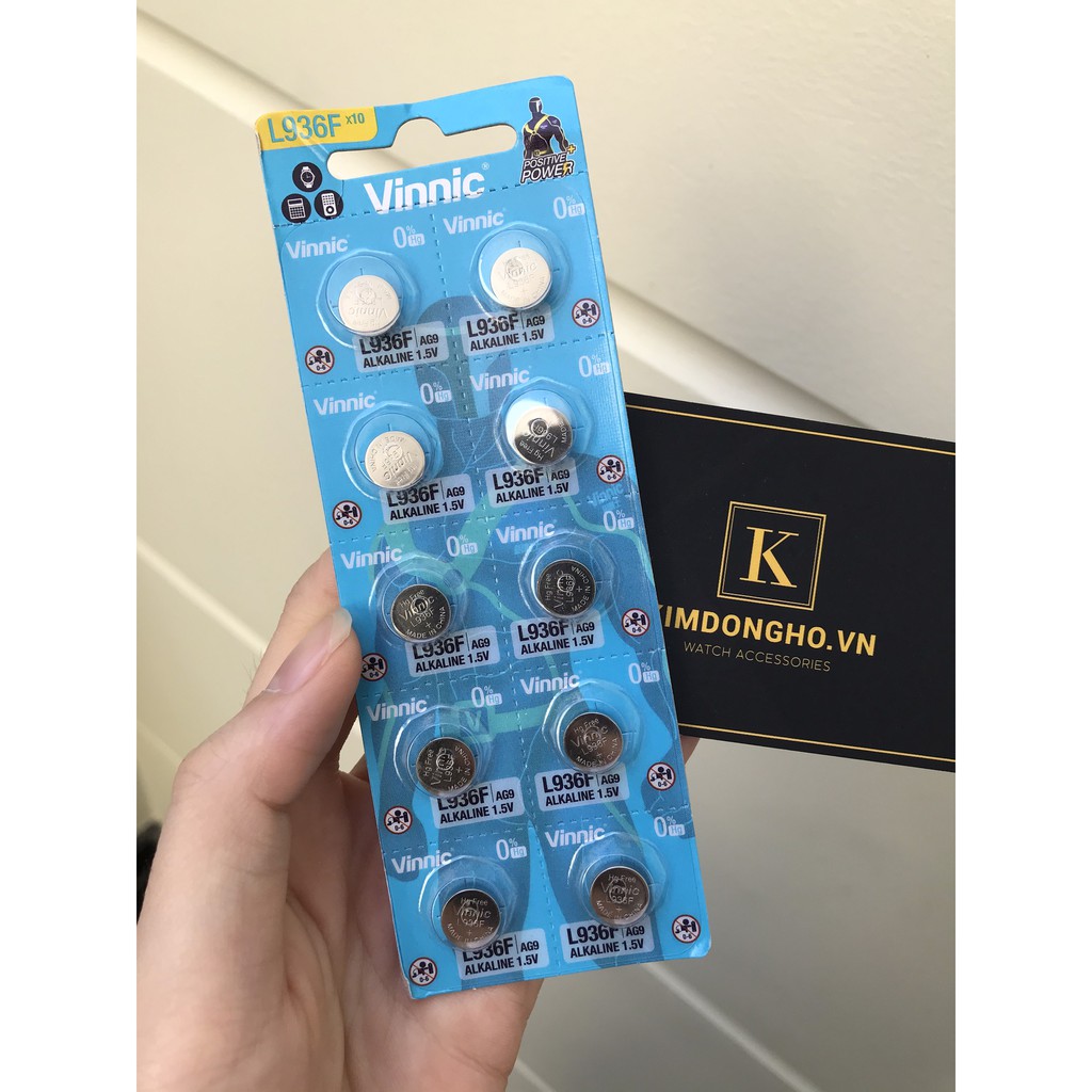 Vỉ 10 viên pin SR936SW 394 AG9 L936F 936 Vinnic pin đồng hồ | Shopee ...