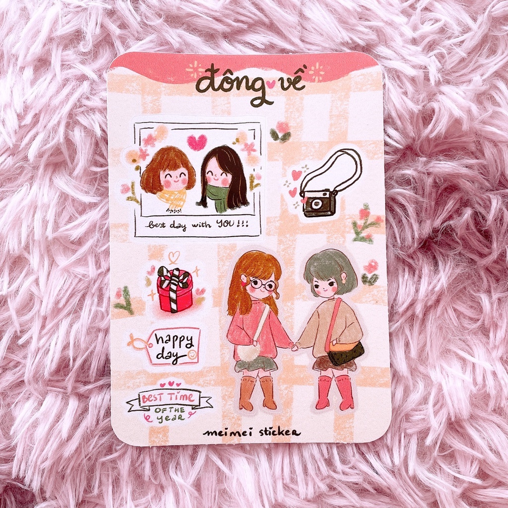 Đông Về Noel - Sticker Kim Tuyến - Meimei Sticker | Shopee Việt Nam