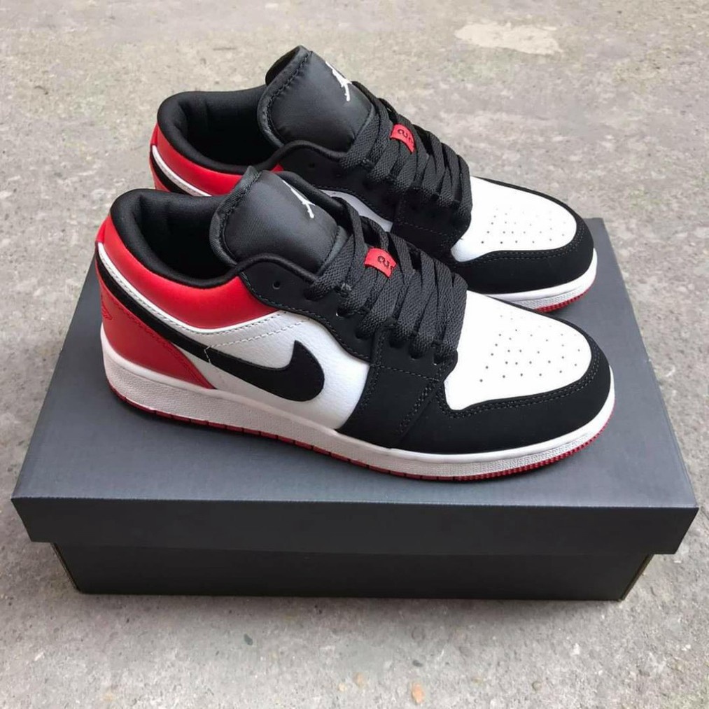 Giày Jordan cổ thấp nam nữ màu đỏ đen ️ Giày thể thao nam nữ sneaker ...
