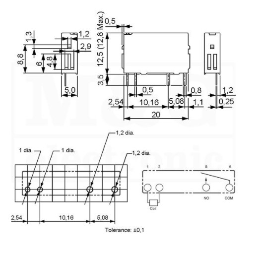 🚛FREESHIP RELAY RƠ LE PANASONIC APAN3105 5VDC 5A apan3124 24v Rơle PLC ...