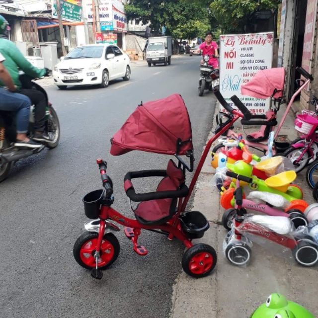 Xe đạp 3 bánh mái che tay đẩy | Shopee Việt Nam