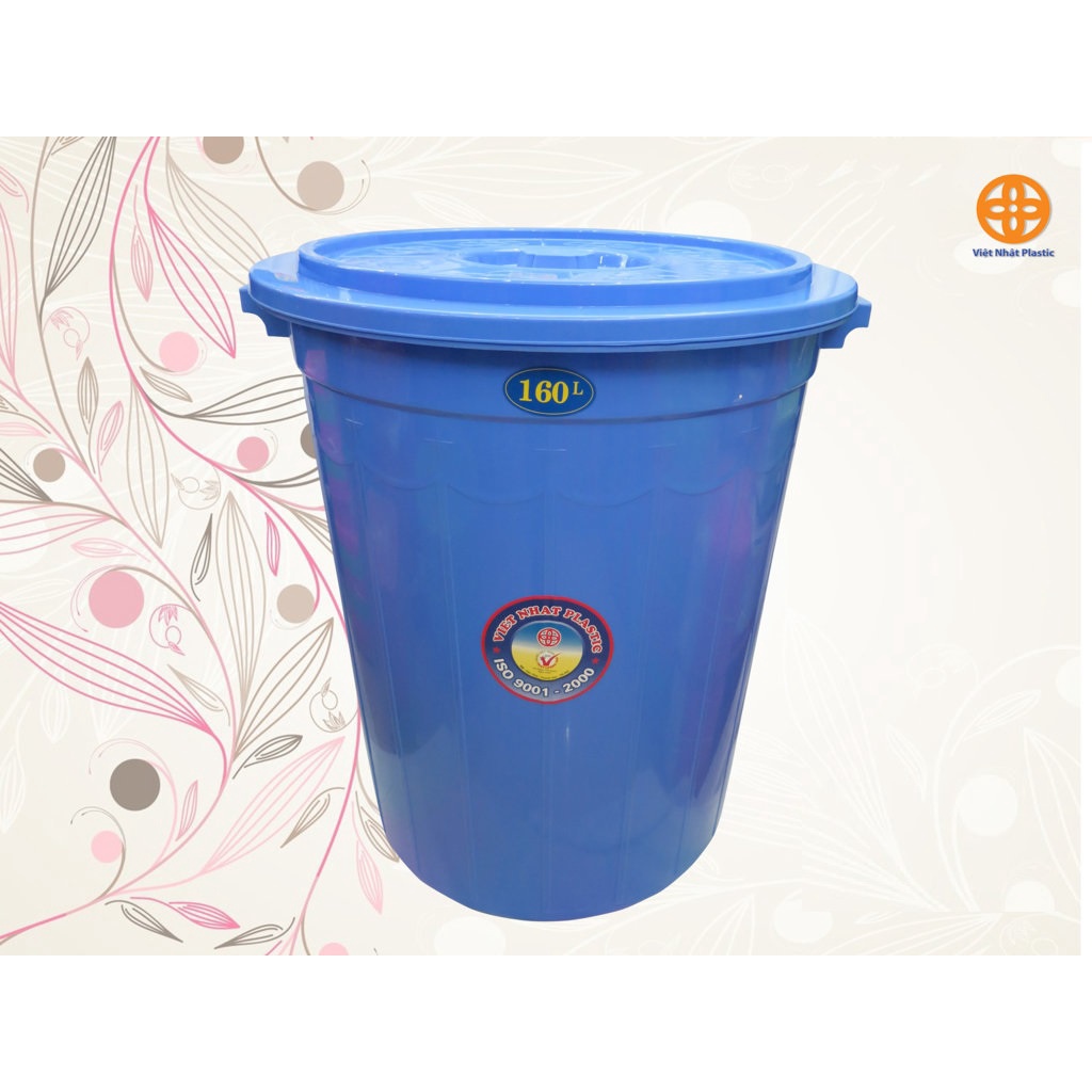 [HOẢ TỐC] Thùng nhựa tròn có nắp 80L/120l/160l/180l/220l Việt Nhật, thùng đựng nước | Shopee ...