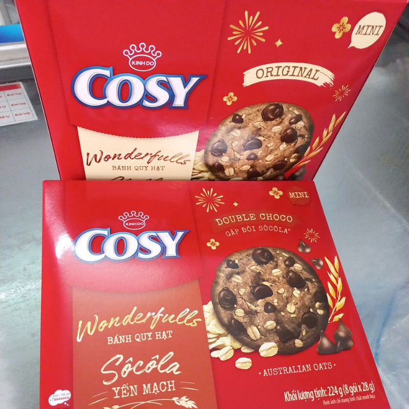 Bánh quy hạt cosy socola yến mạch 196g (7 gói *28g) | Shopee Việt Nam