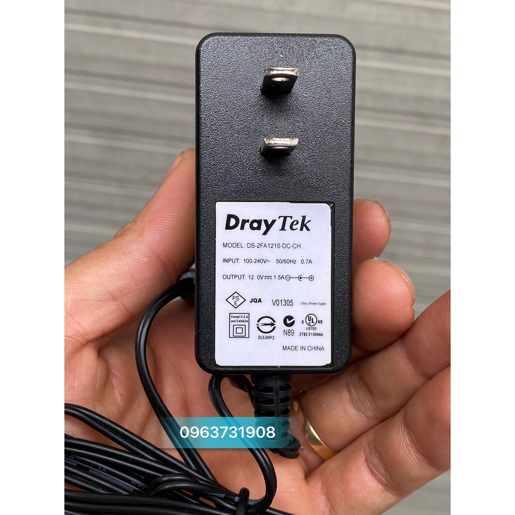 Adapter nguồn Draytek Vigor 2925 2912 2910 12V 1.5A | Shopee Việt Nam
