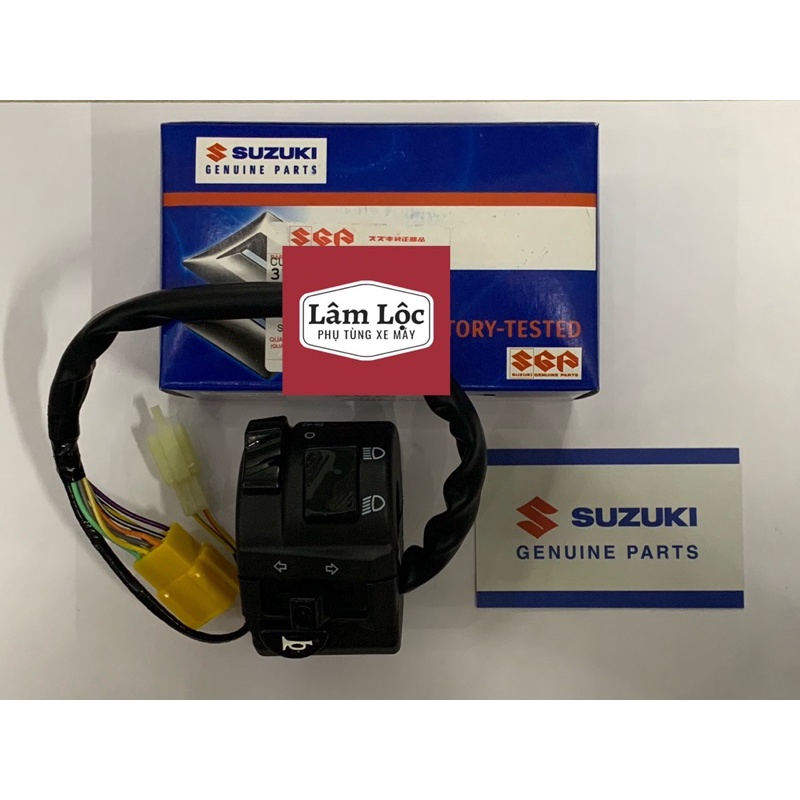 cùm công tắc trái raider fi suzuki chính hãng có nút tắt đèn | Shopee ...