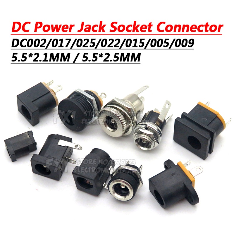 Ổ CắM KếT NốI DC 5.5 * 2.1MM 0.7 2.0 MM DC-005 DC-002 DC-012 DC-017 DC-022 DC-022B DC-025 DC-083 ...